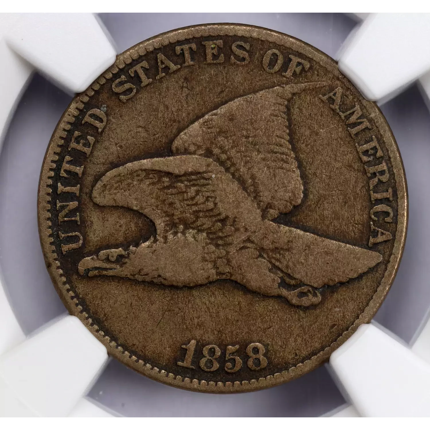 1858 Small Cents Flying Eagle NGC VF-20 LARGE - Hyatt Coins