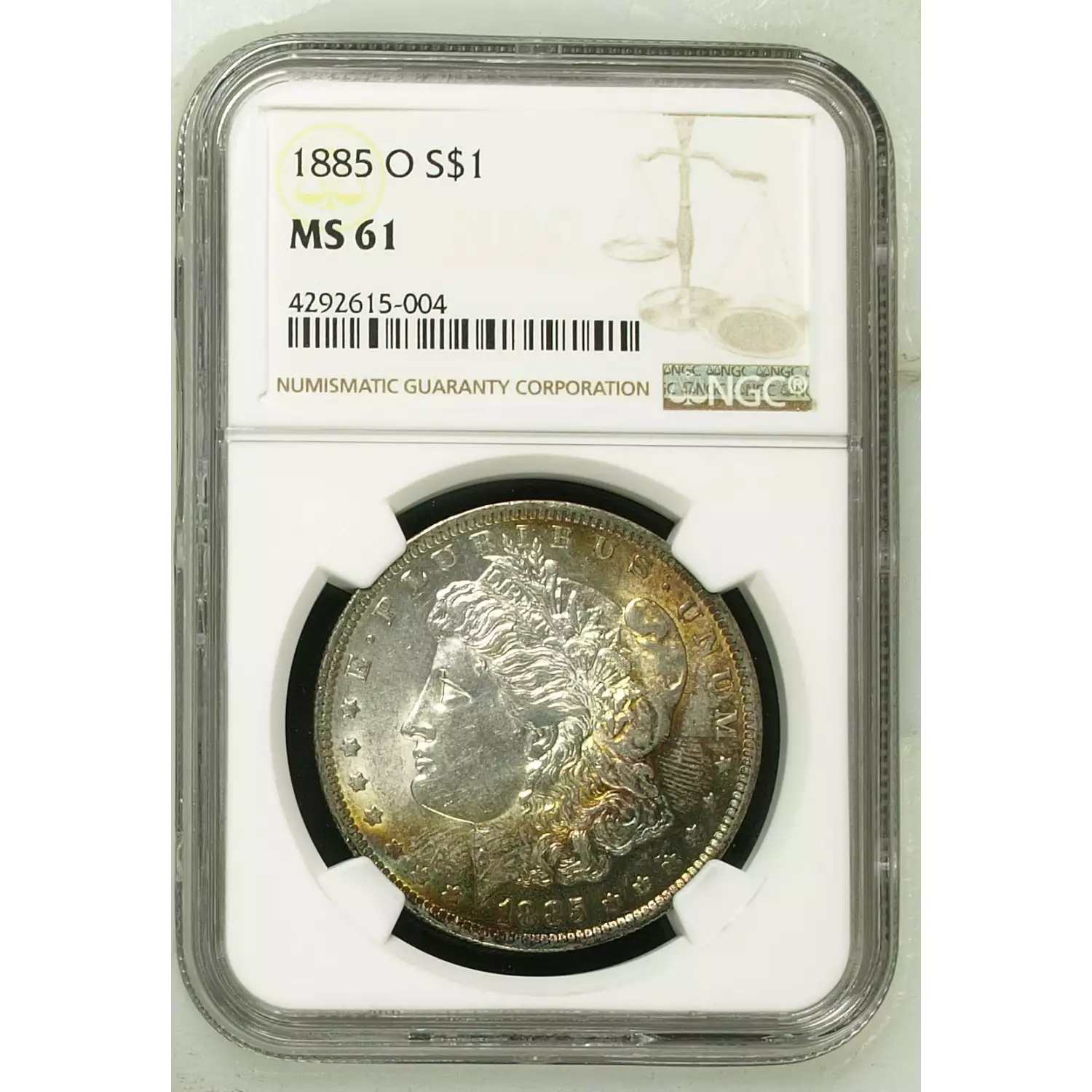 1885-O Morgan Silver Dollar NGC MS-61 - Hyatt Coins