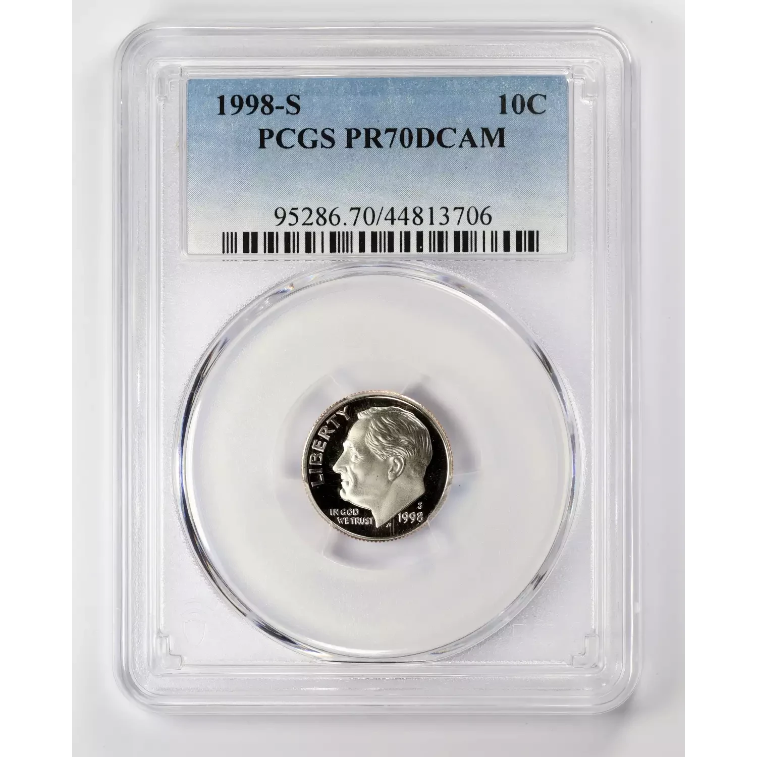 1998-S Dimes Roosevelt PCGS PR-70 DCAM - Hyatt Coins