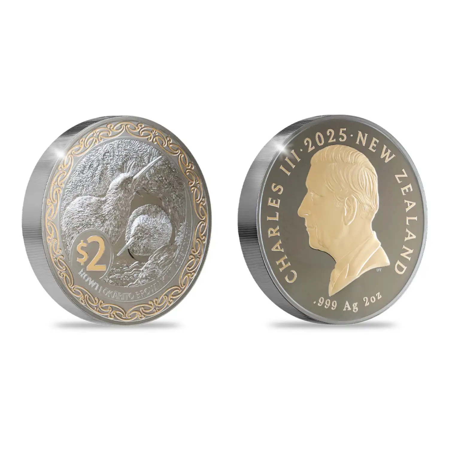 2 oz Kiwi Silver Round 2025 - Hyatt Coins