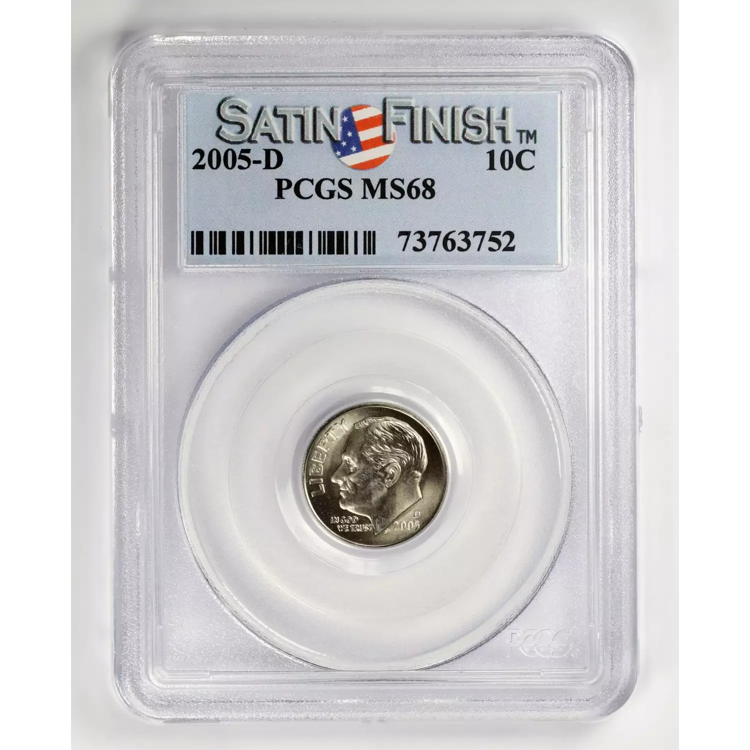 2005-D Dimes Roosevelt PCGS SP-68 Satin Finish - Hyatt Coins